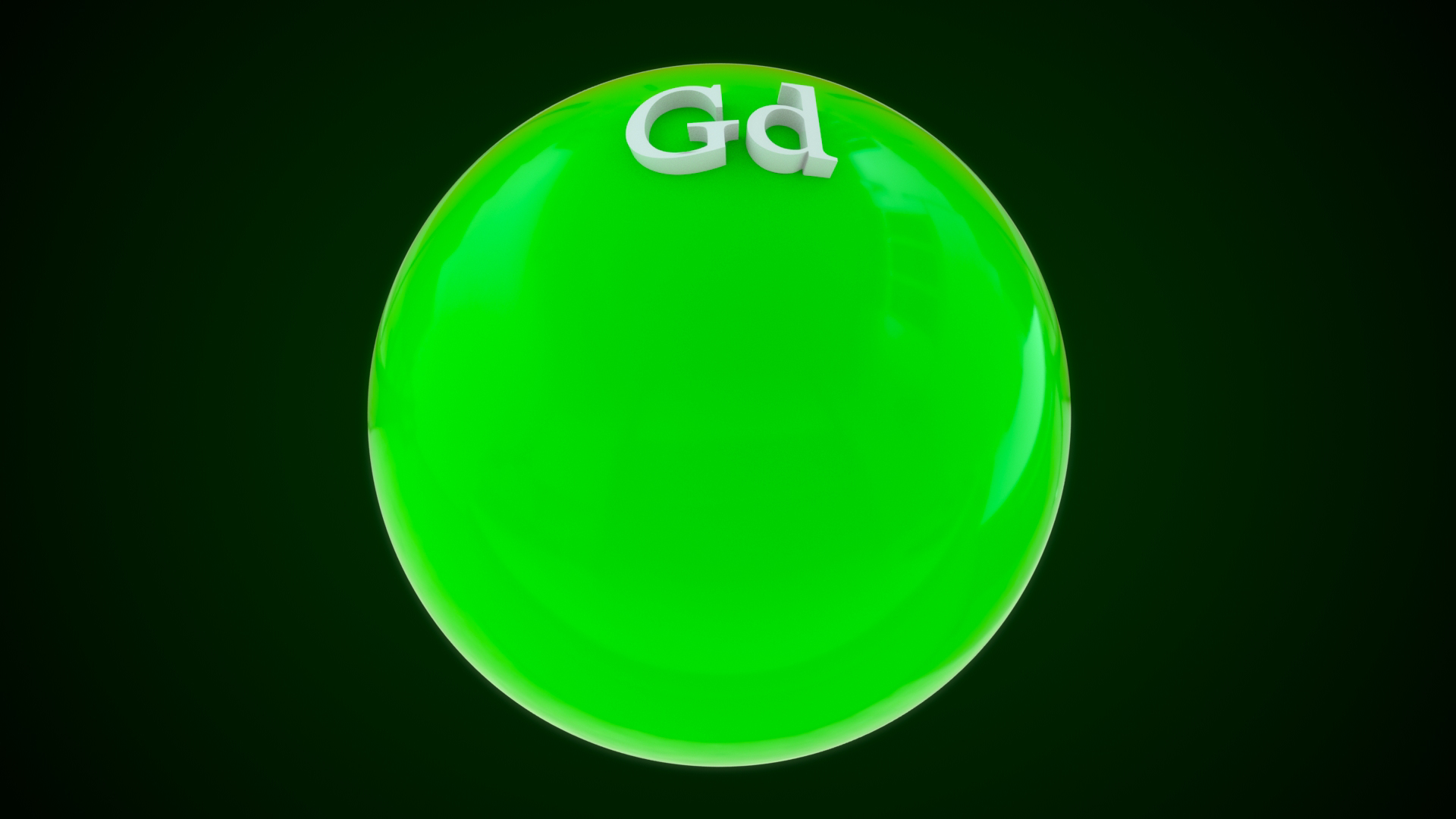 3D Model Gadolinium Chemical Element - TurboSquid 2136756