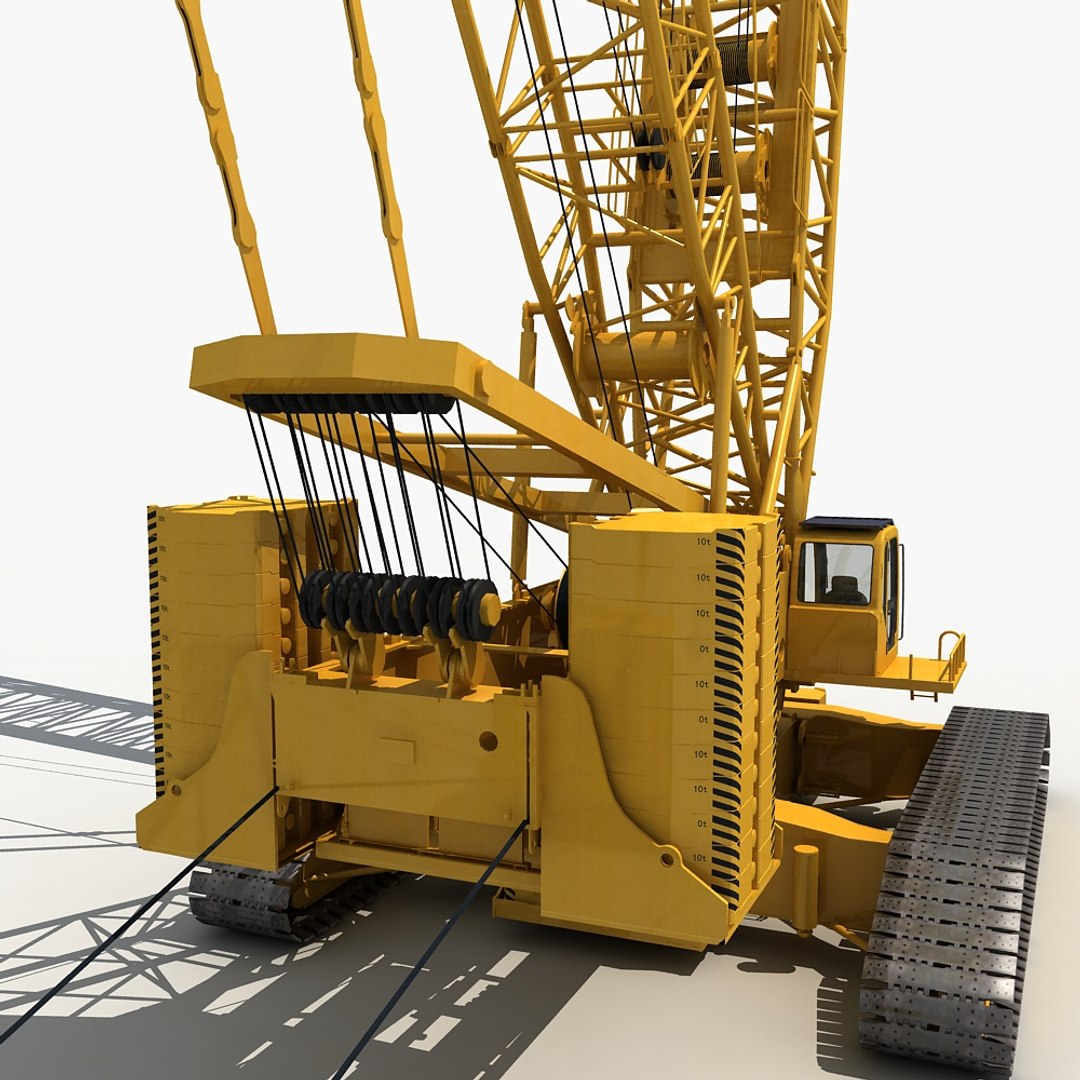 3D Crawler Crane Model - TurboSquid 1368711