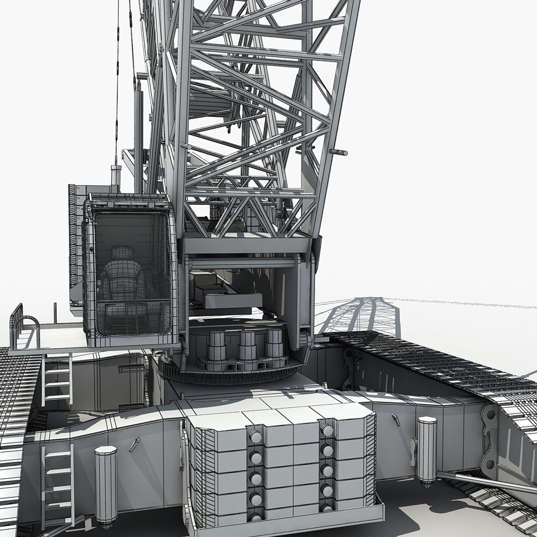 3D Crawler Crane Model - TurboSquid 1368711