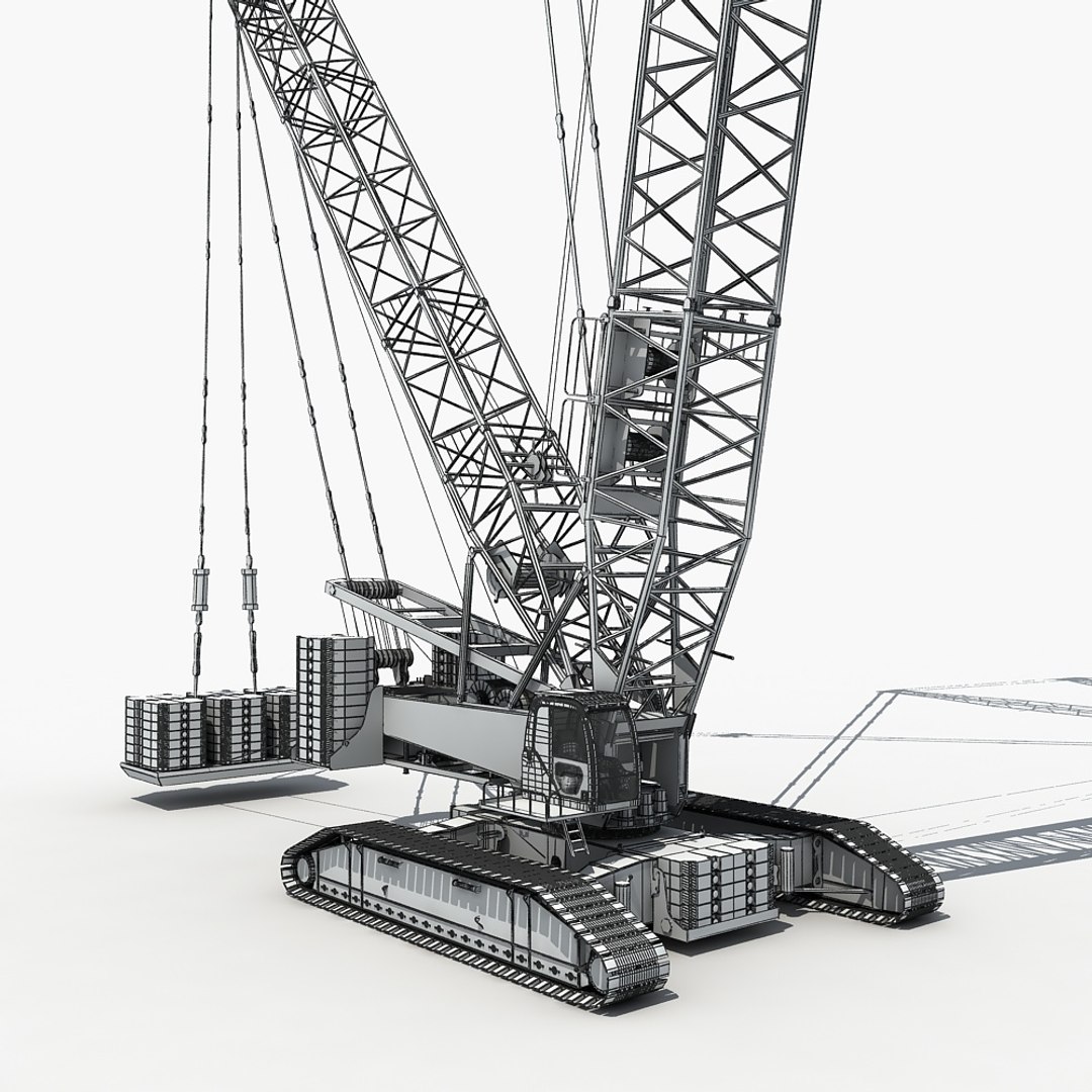 3D Crawler Crane Model - TurboSquid 1368711