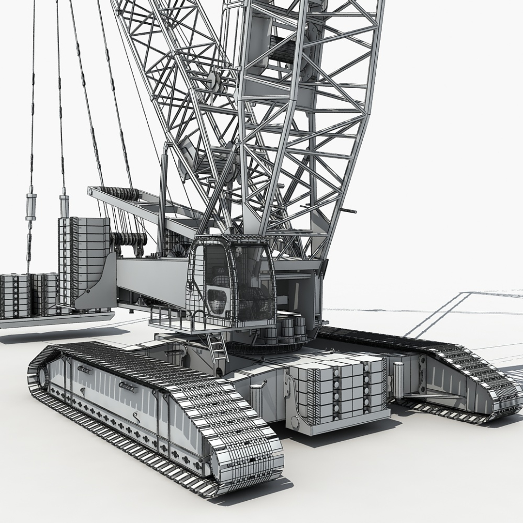 3D crawler crane model - TurboSquid 1368711