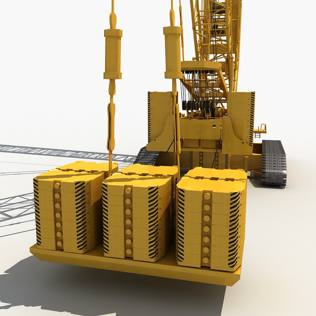 3D Crawler Crane Model - TurboSquid 1368711