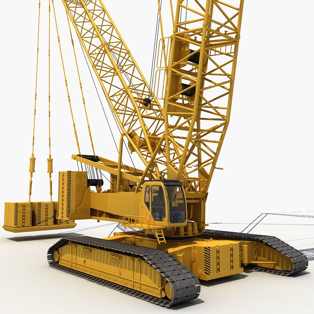 3D Crawler Crane Model - TurboSquid 1368711
