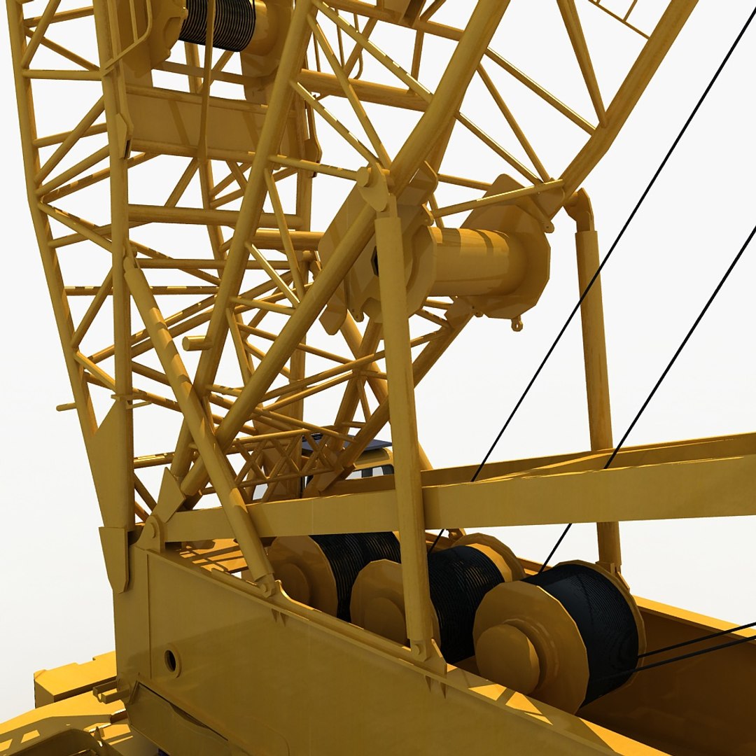 3D Crawler Crane Model - TurboSquid 1368711
