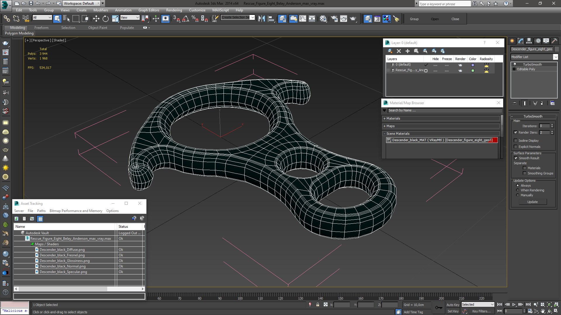 Rescue Figure Eight Belay Anderson For 3D Print 3D Model - TurboSquid ...