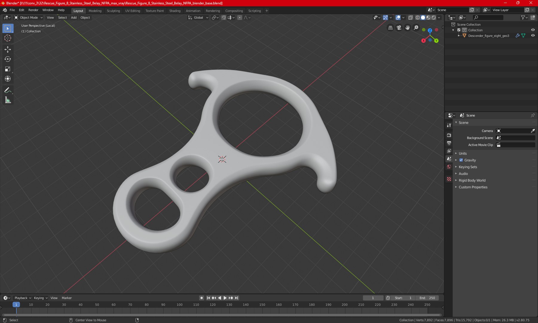 Rescue Figure Eight Belay Anderson For 3D Print 3D Model - TurboSquid ...