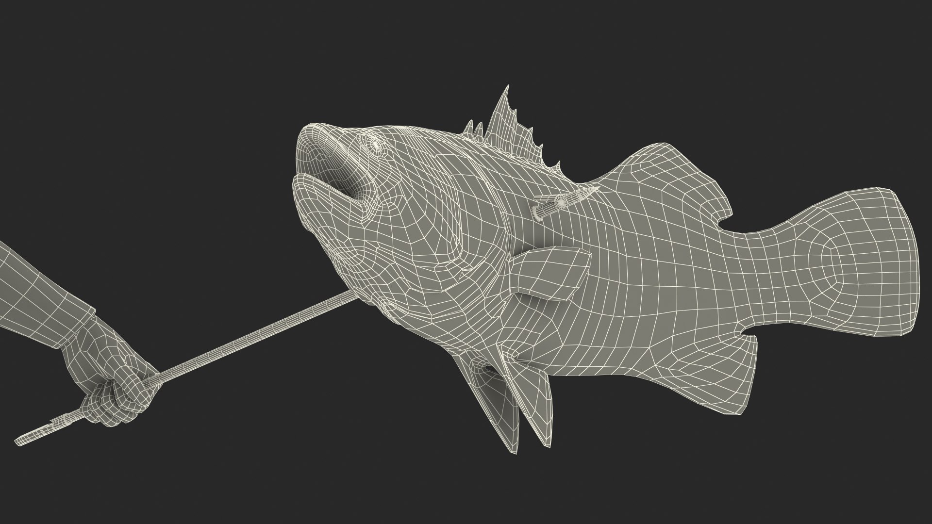 Diver With Underwater Speargun And Fish 3D - TurboSquid 1883183