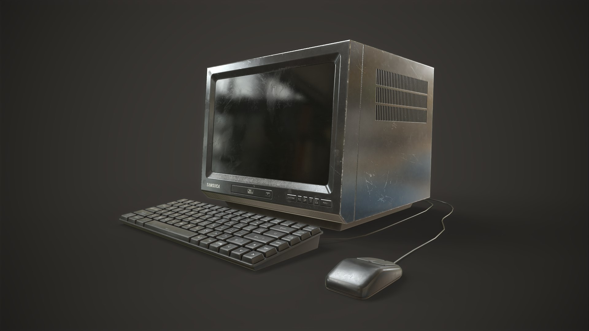 3D Model Old Portable Computer - TurboSquid 2039747