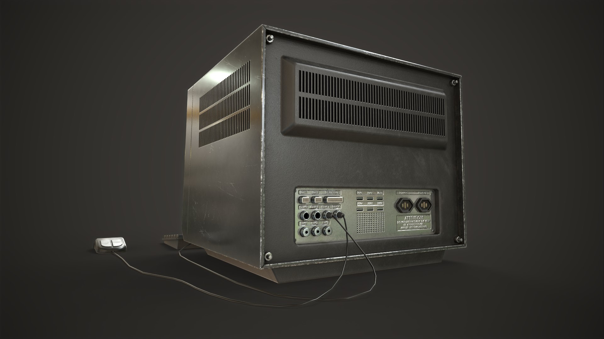 3D Model Old Portable Computer - TurboSquid 2039747
