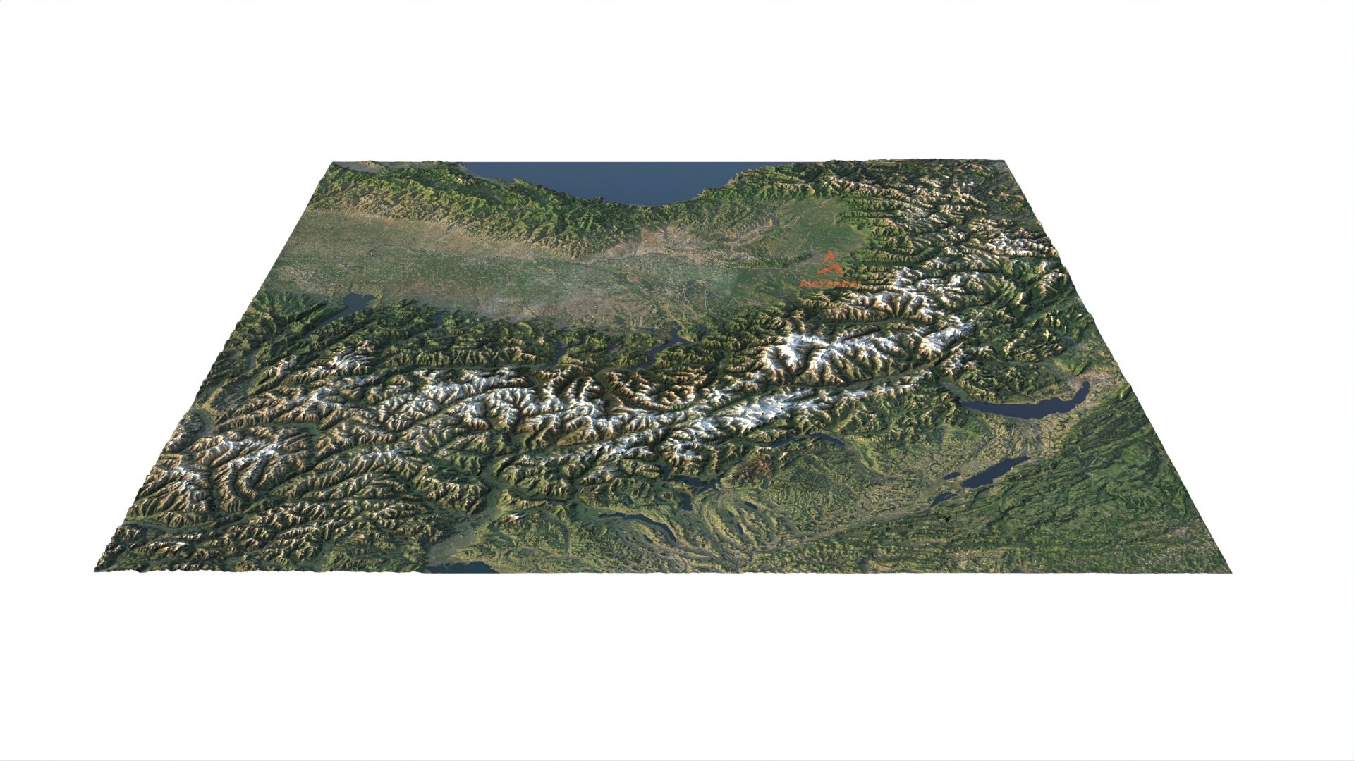 3D Western Alps Model - TurboSquid 2299018