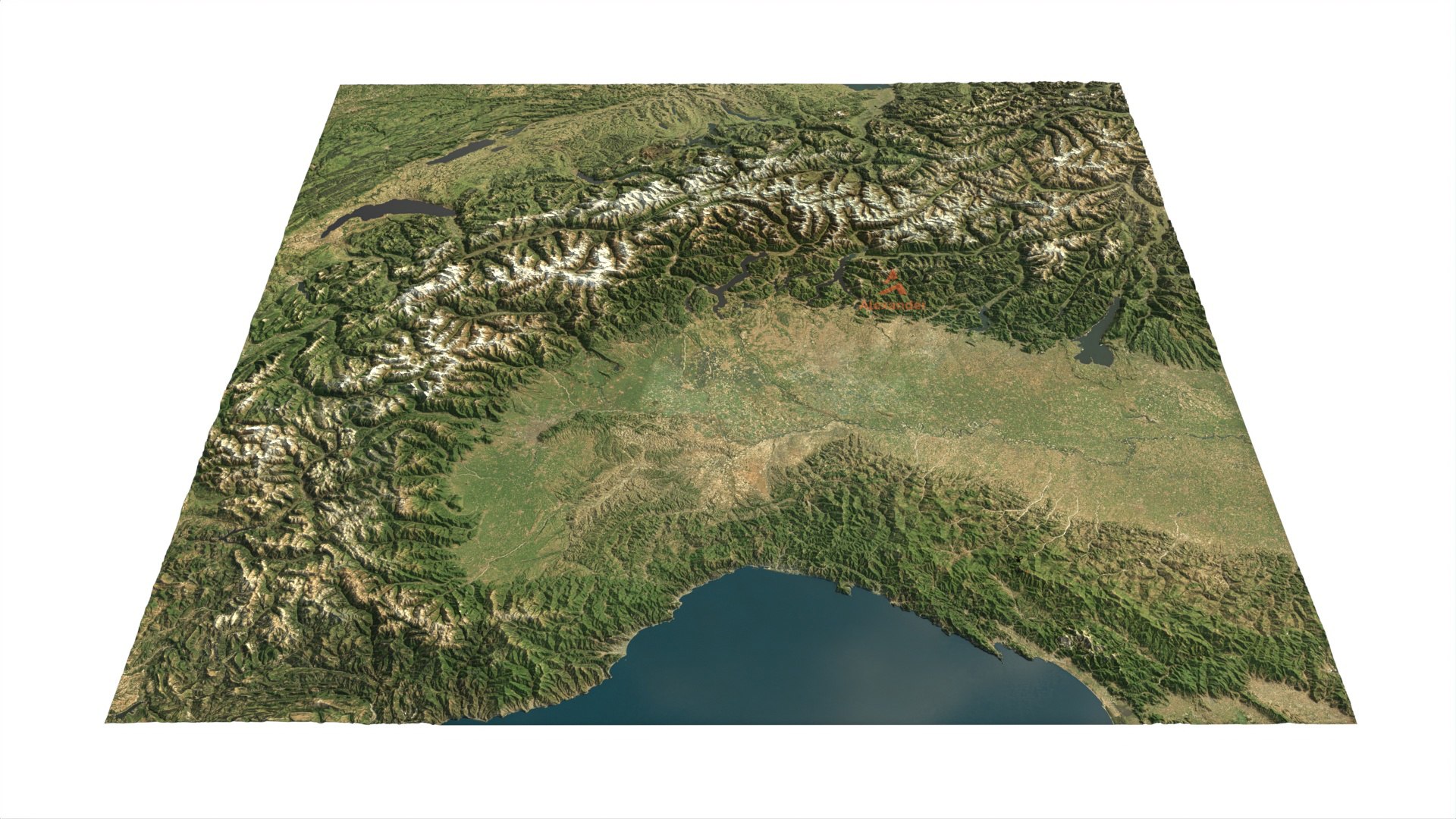 3D Western Alps Model - TurboSquid 2299018