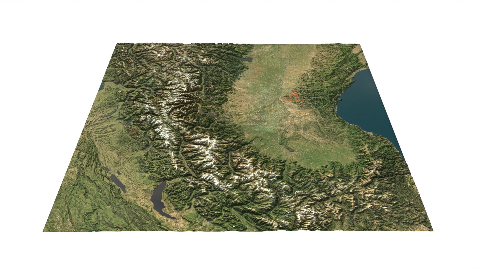 3D Western Alps Model - TurboSquid 2299018