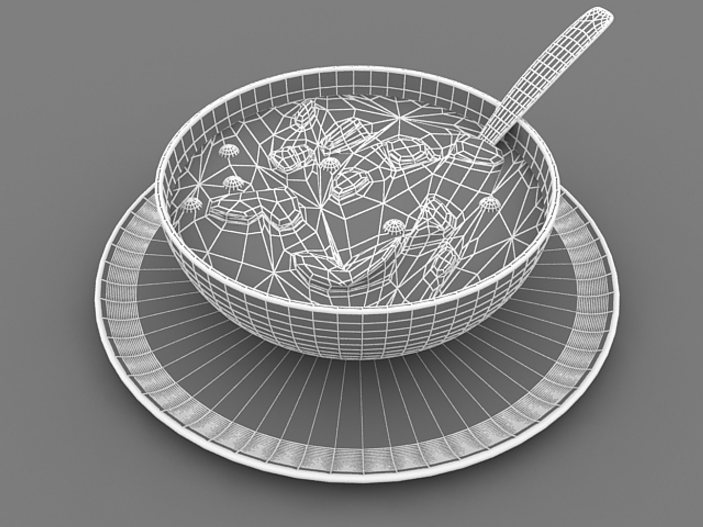3d model food soup
