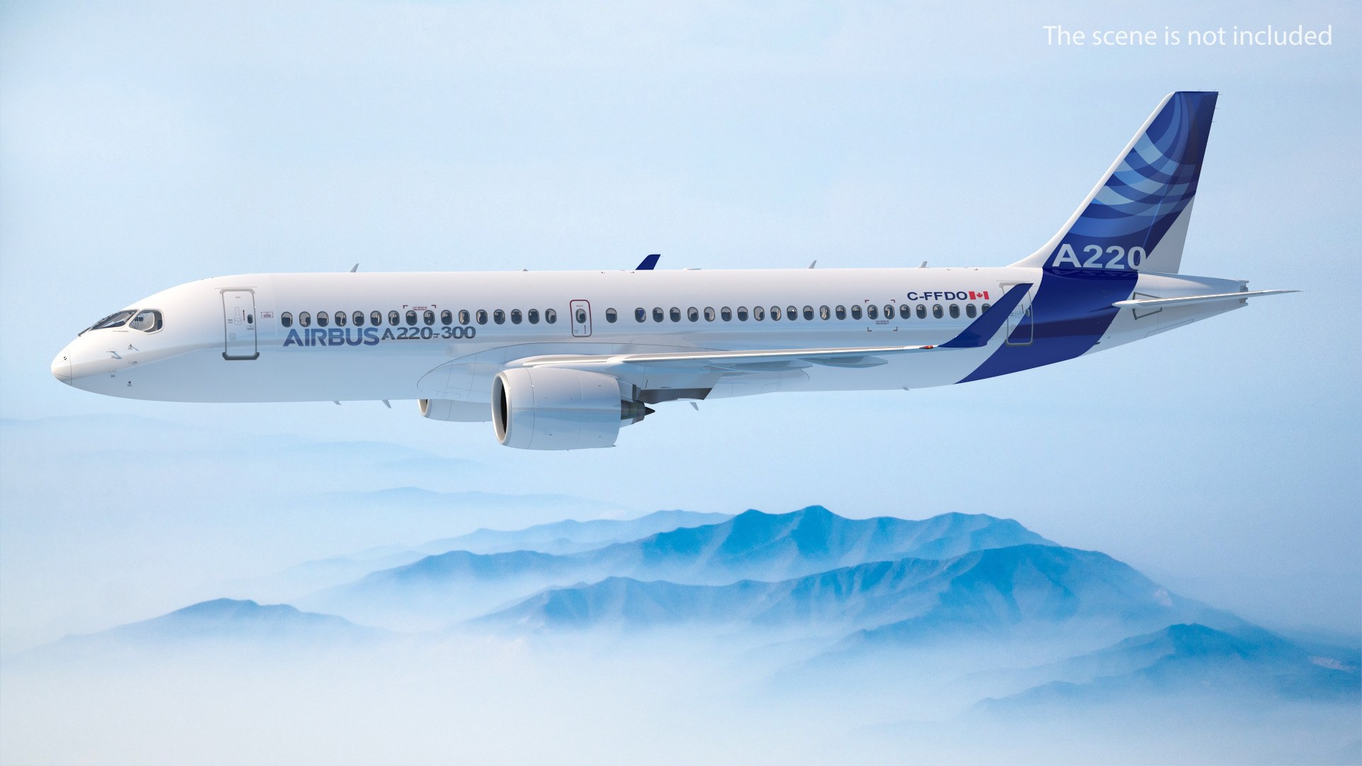 3D airbus a220 300 interior model - TurboSquid 1608806