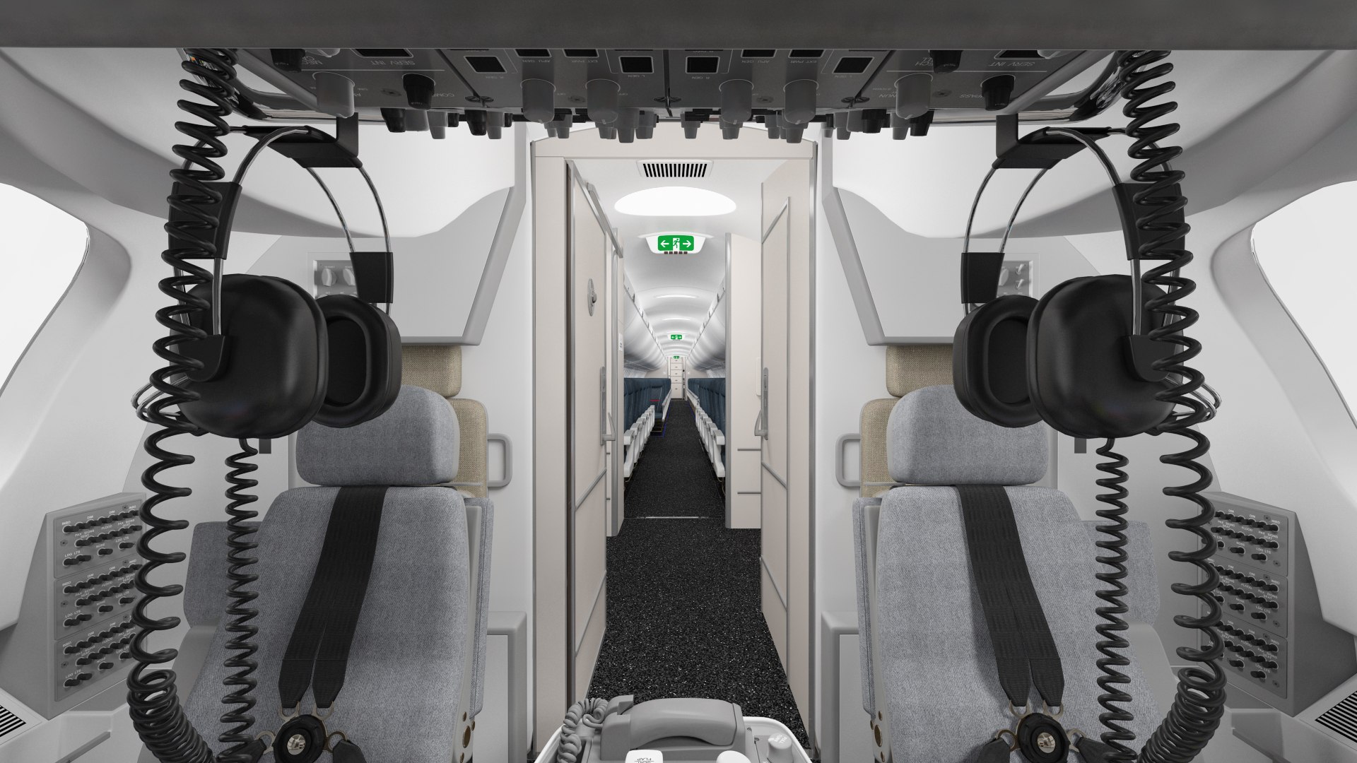 3D airbus a220 300 interior model - TurboSquid 1608806