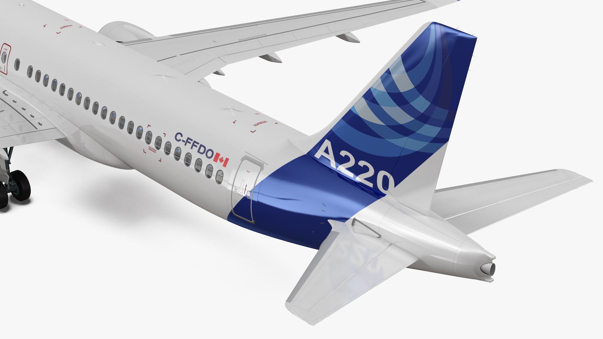 3D airbus a220 300 interior model - TurboSquid 1608806