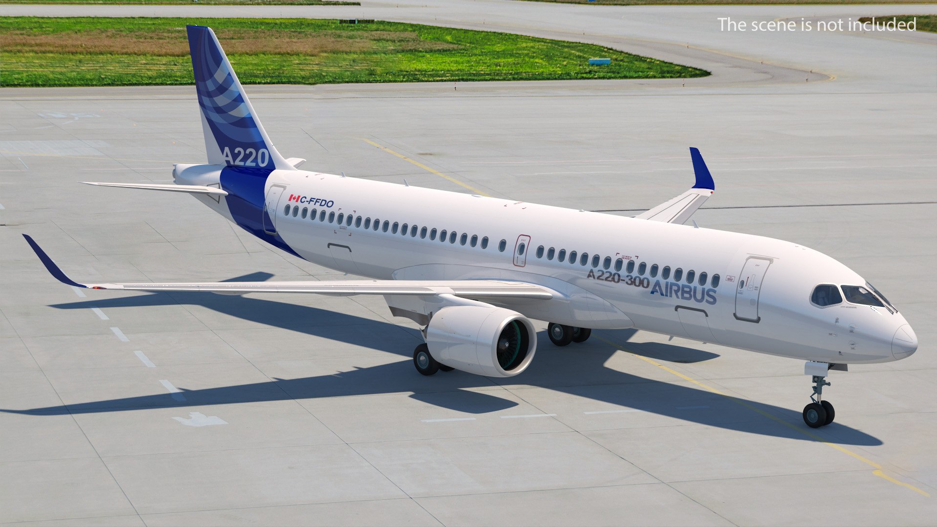 3D airbus a220 300 interior model - TurboSquid 1608806