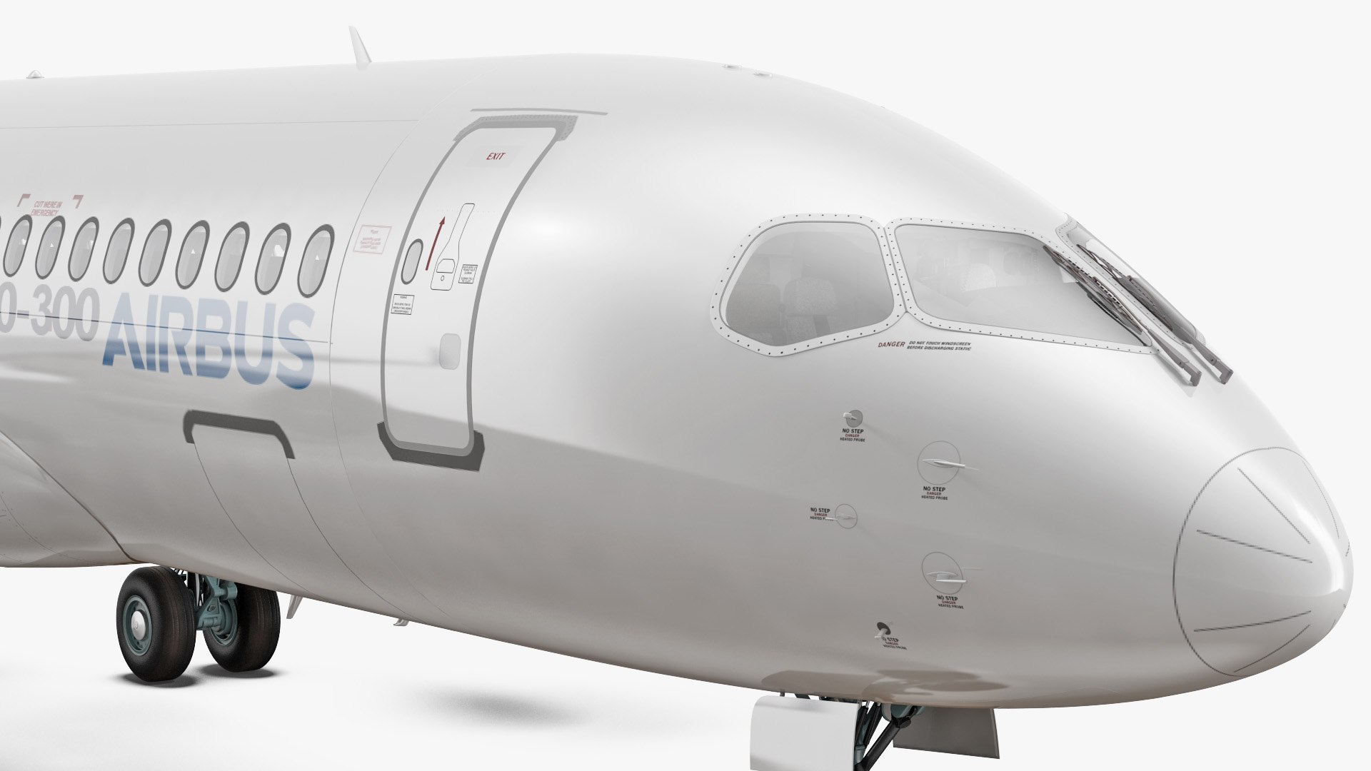3D airbus a220 300 interior model - TurboSquid 1608806