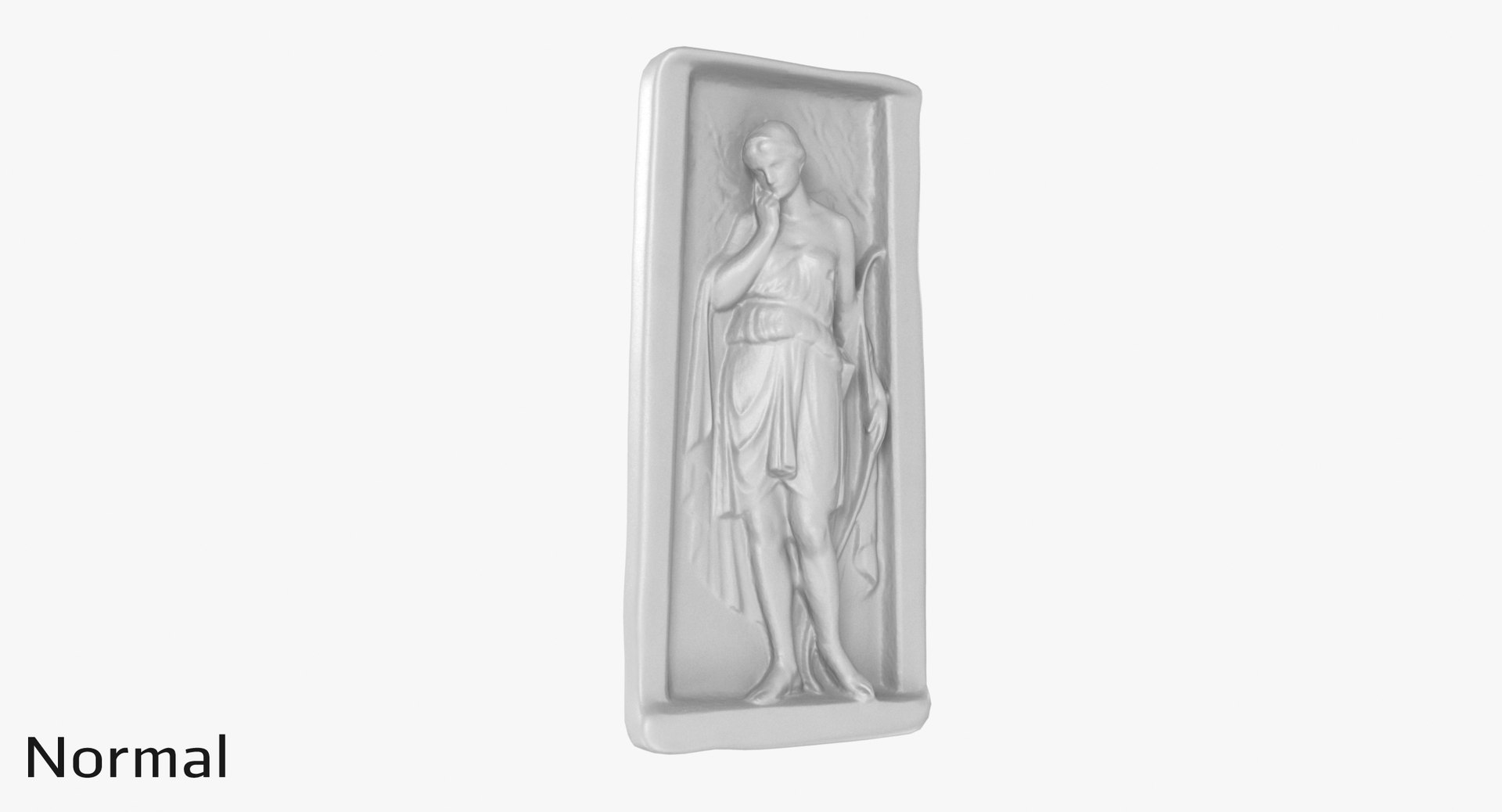 Bas-relief woman bow 3D - TurboSquid 1490190