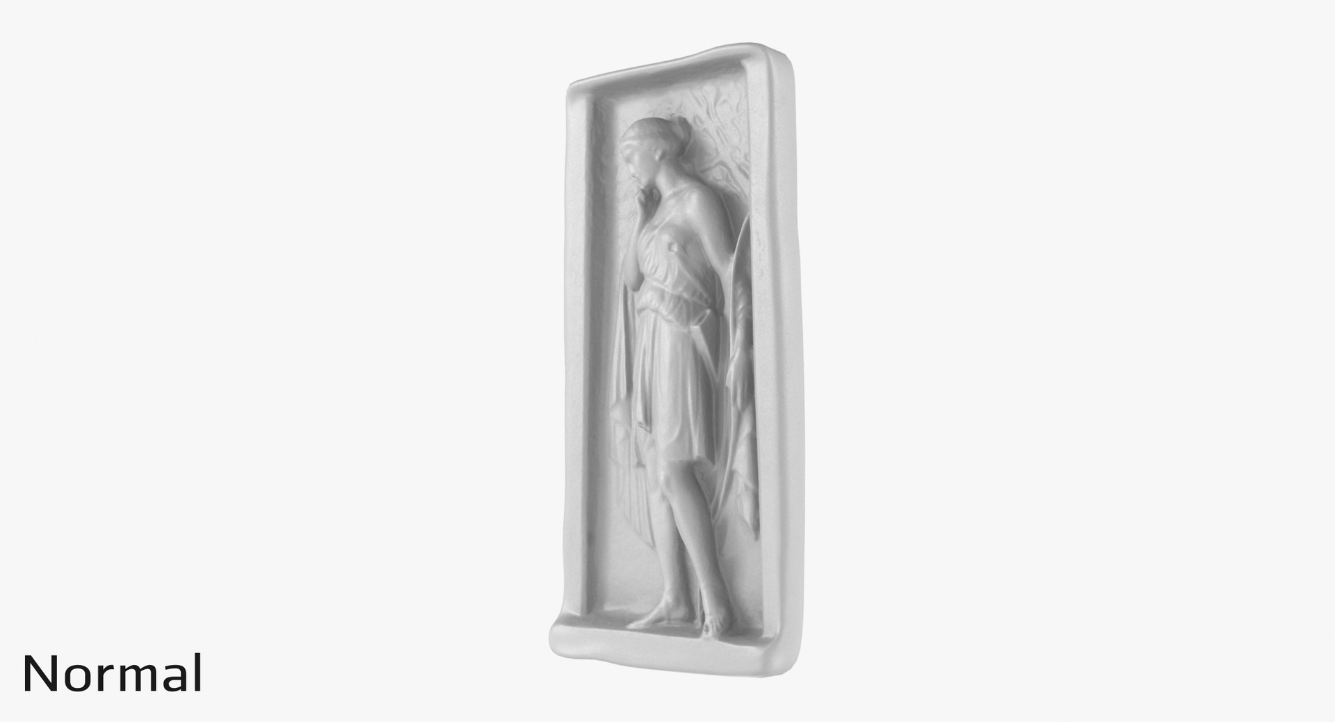 Bas-relief woman bow 3D - TurboSquid 1490190