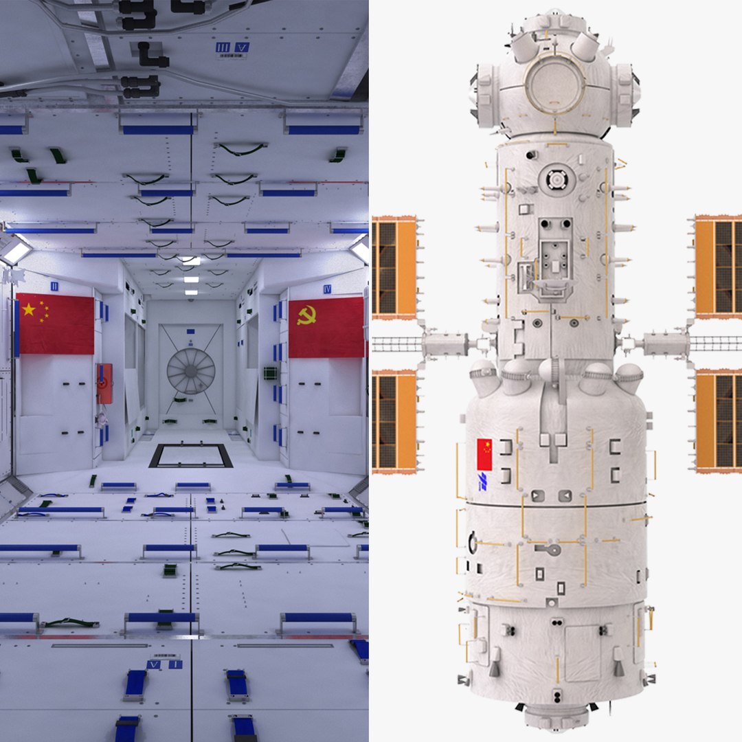Tianhe core module in out 3D model - TurboSquid 1757774