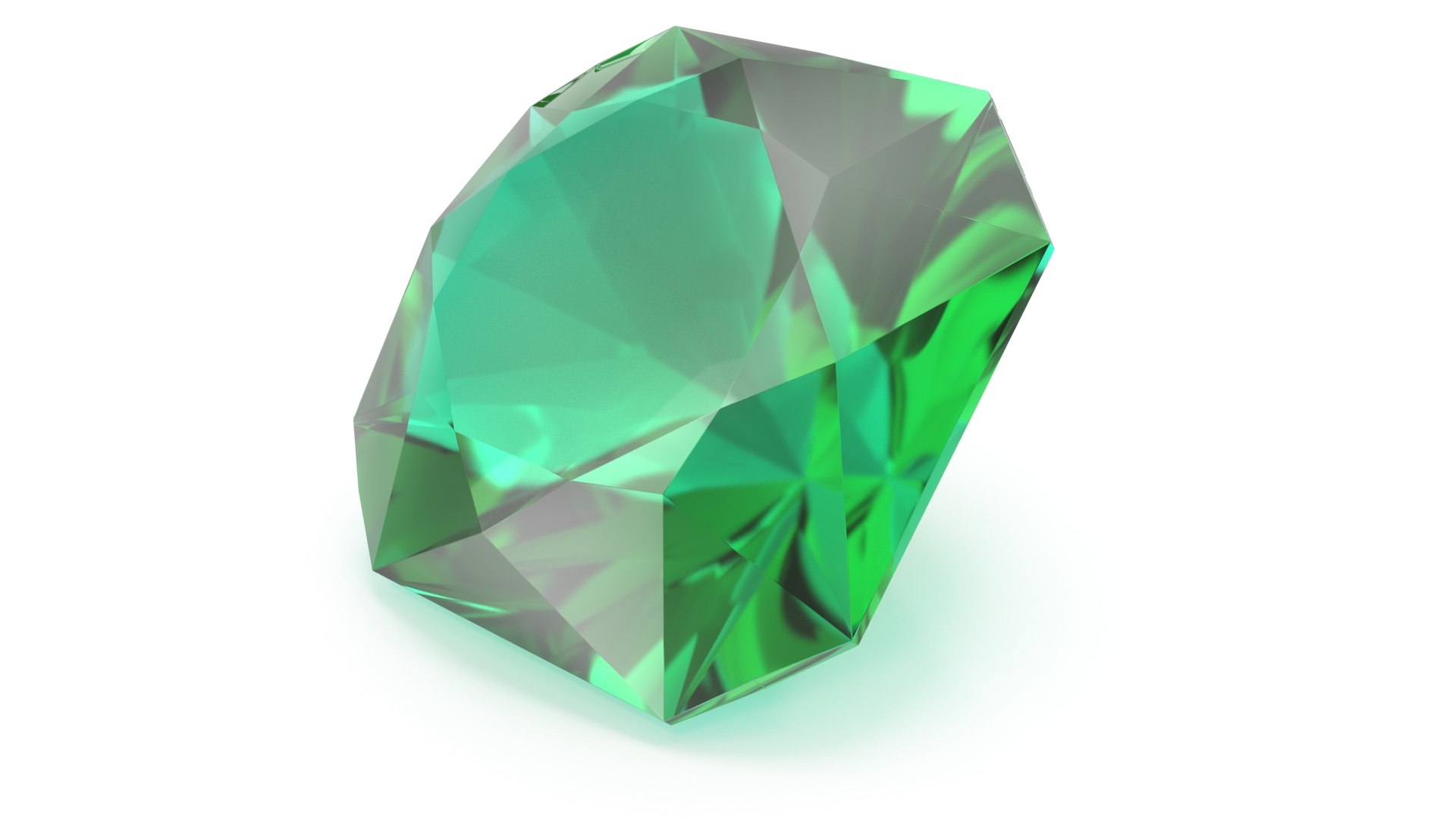 Asscher Cut Emerald 3D model - TurboSquid 1852458