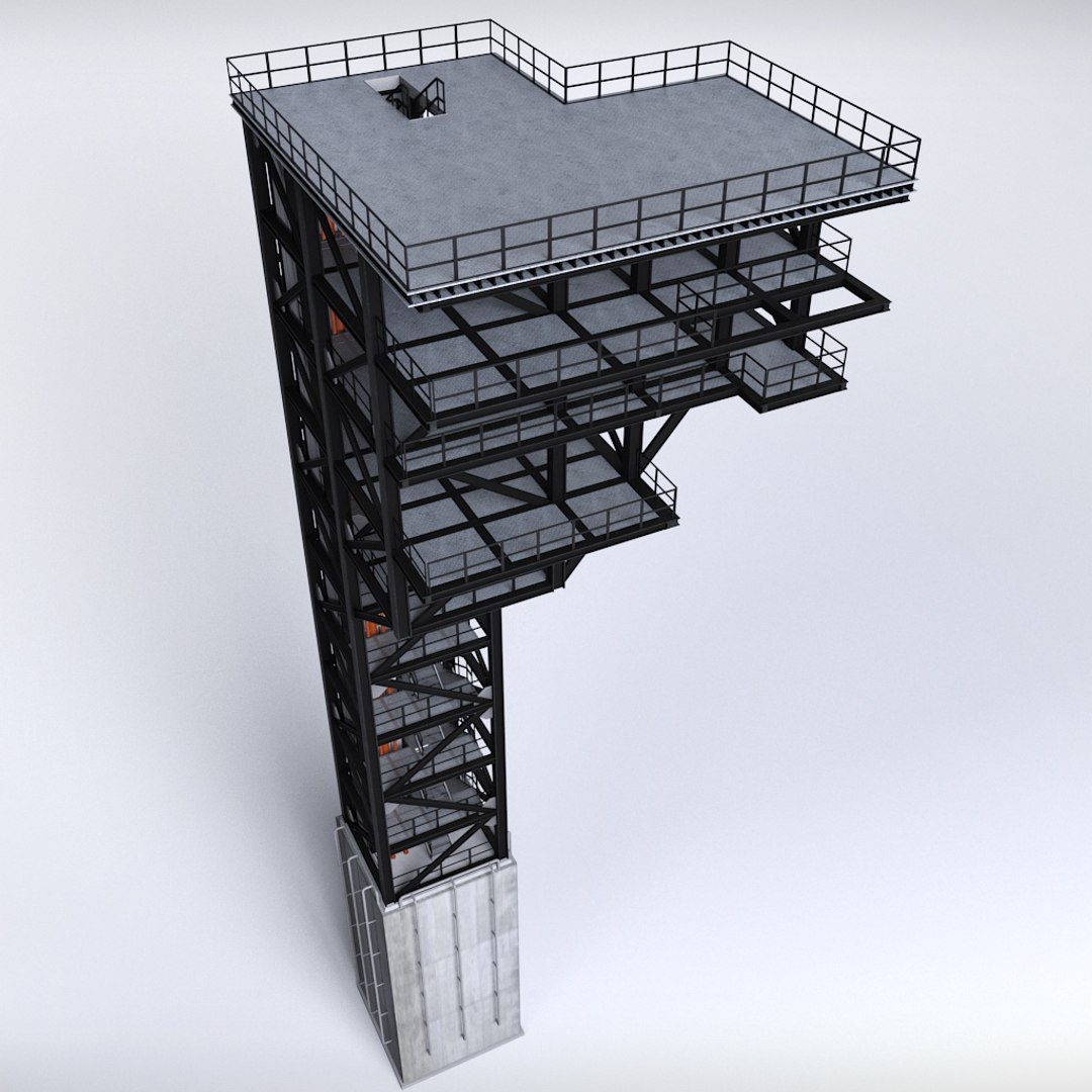 Rocket Launch Complex Platform 3D - TurboSquid 1210529