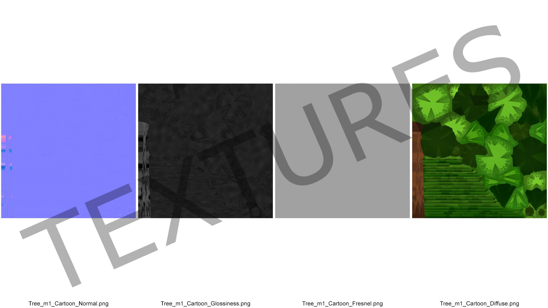 3D Model Crooked Fur Tree Cartoon Handpaint Texture - TurboSquid 2169049