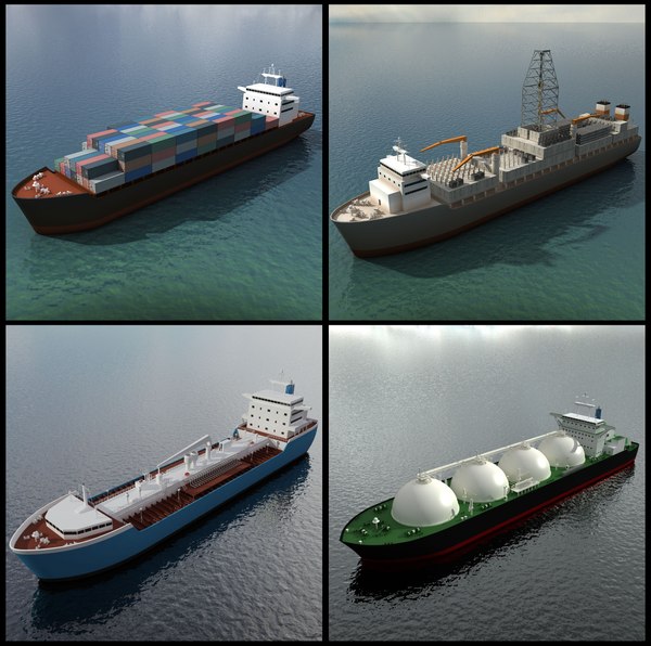oil tanker ship 3d model