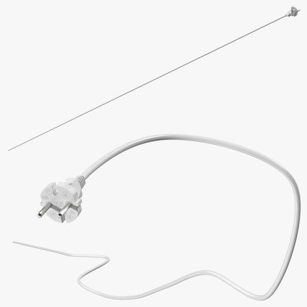 Type E Electric Plug White Rigged3D模型 - TurboSquid 2045390