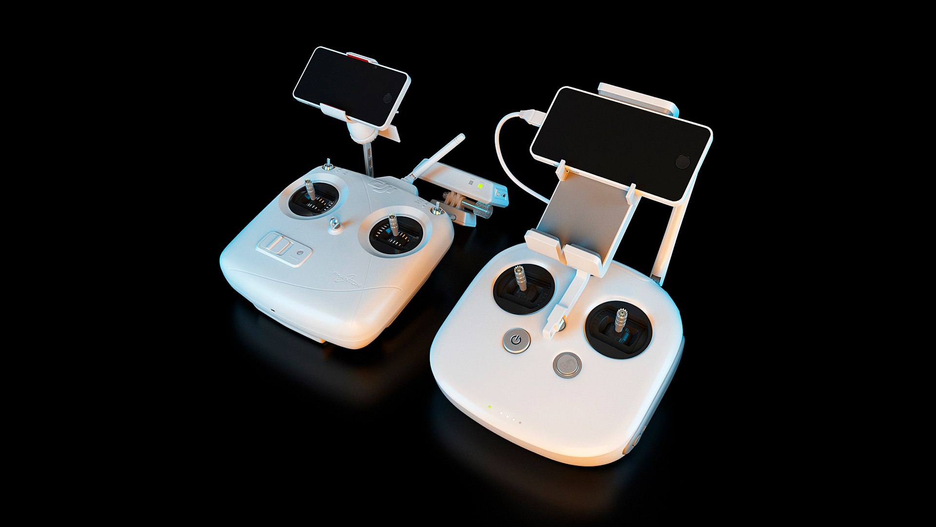 Dji Phantom Remote Controls 3d Max
