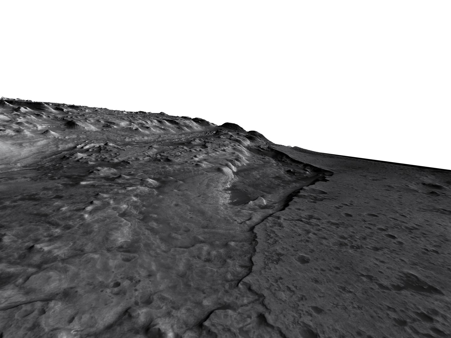 MARS VR - Edge Along Gale Crater Interior Mound 3D Model - TurboSquid ...