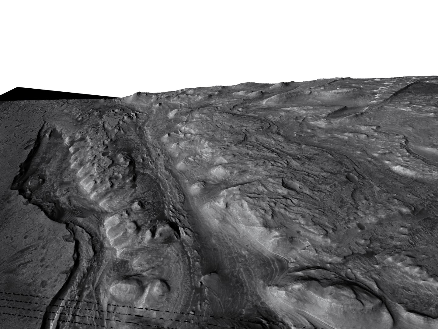 MARS VR - Edge Along Gale Crater Interior Mound 3D Model - TurboSquid ...
