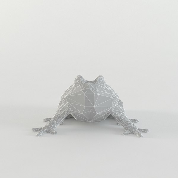 modelo 3d Low Poly Frog Animal - Sapo - Paddock - Modelo 3D Batracio ...