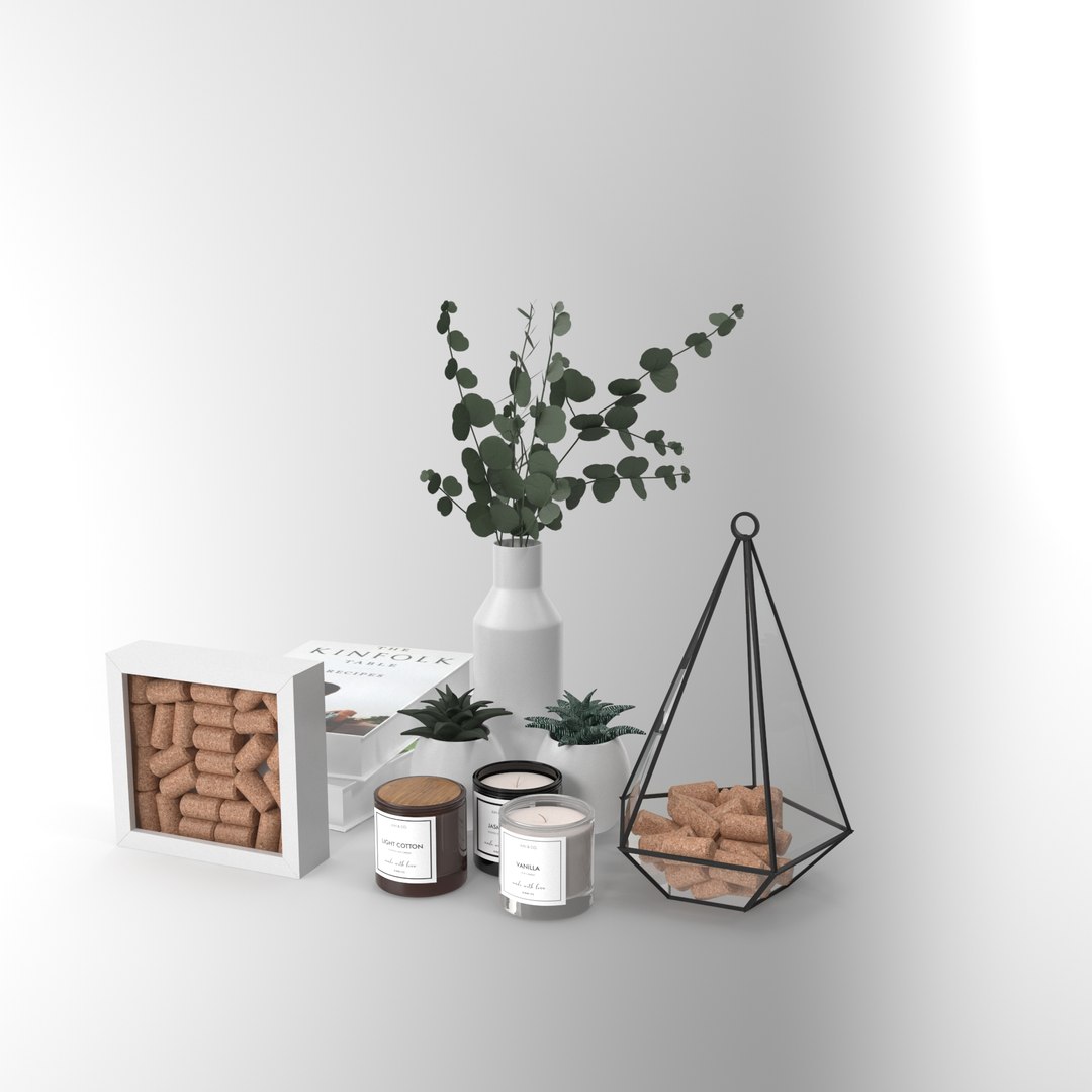3D Home Decor Set - TurboSquid 2218760
