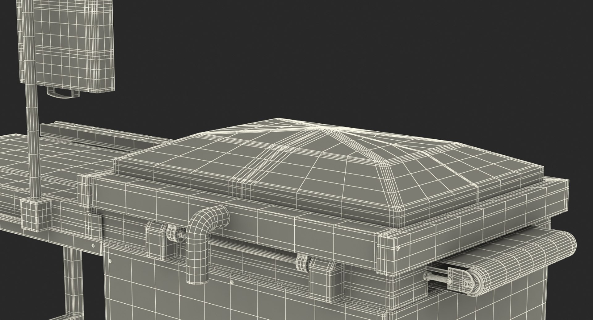 Vacuum packaging machine conveyor 3D model - TurboSquid 1306808