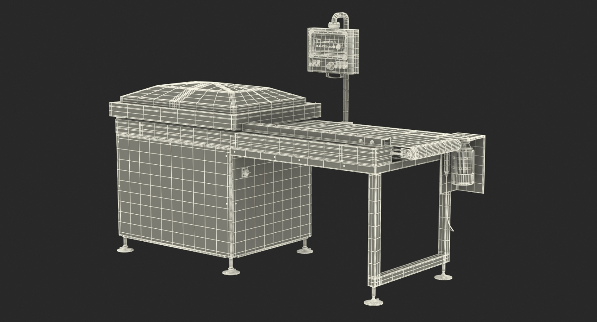 Vacuum Packaging Machine Conveyor 3D Model - TurboSquid 1306808
