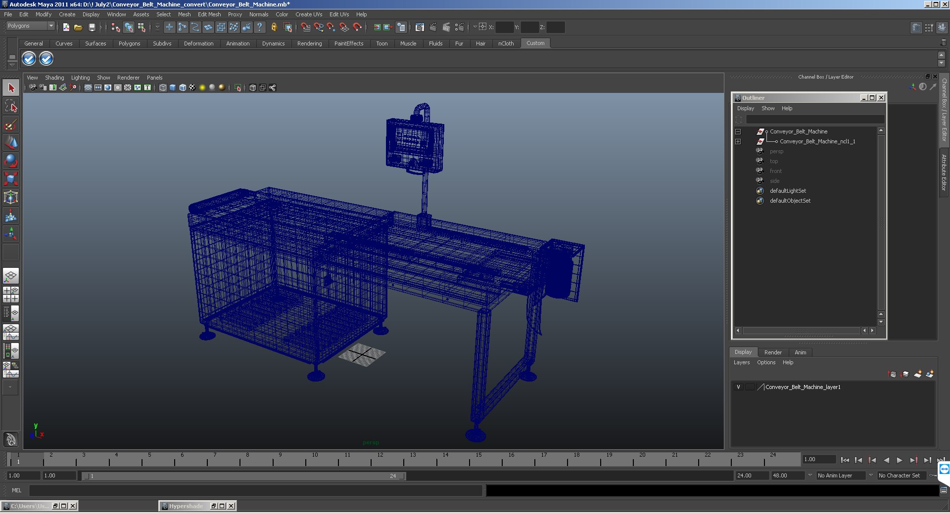 Vacuum Packaging Machine Conveyor 3D Model - TurboSquid 1306808