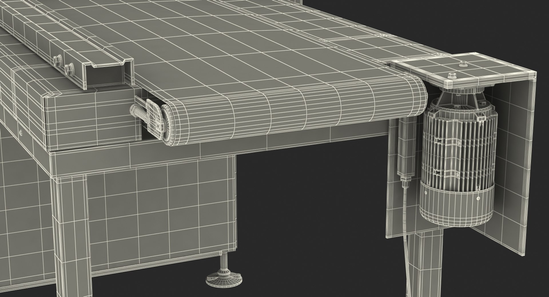 Vacuum packaging machine conveyor 3D model - TurboSquid 1306808