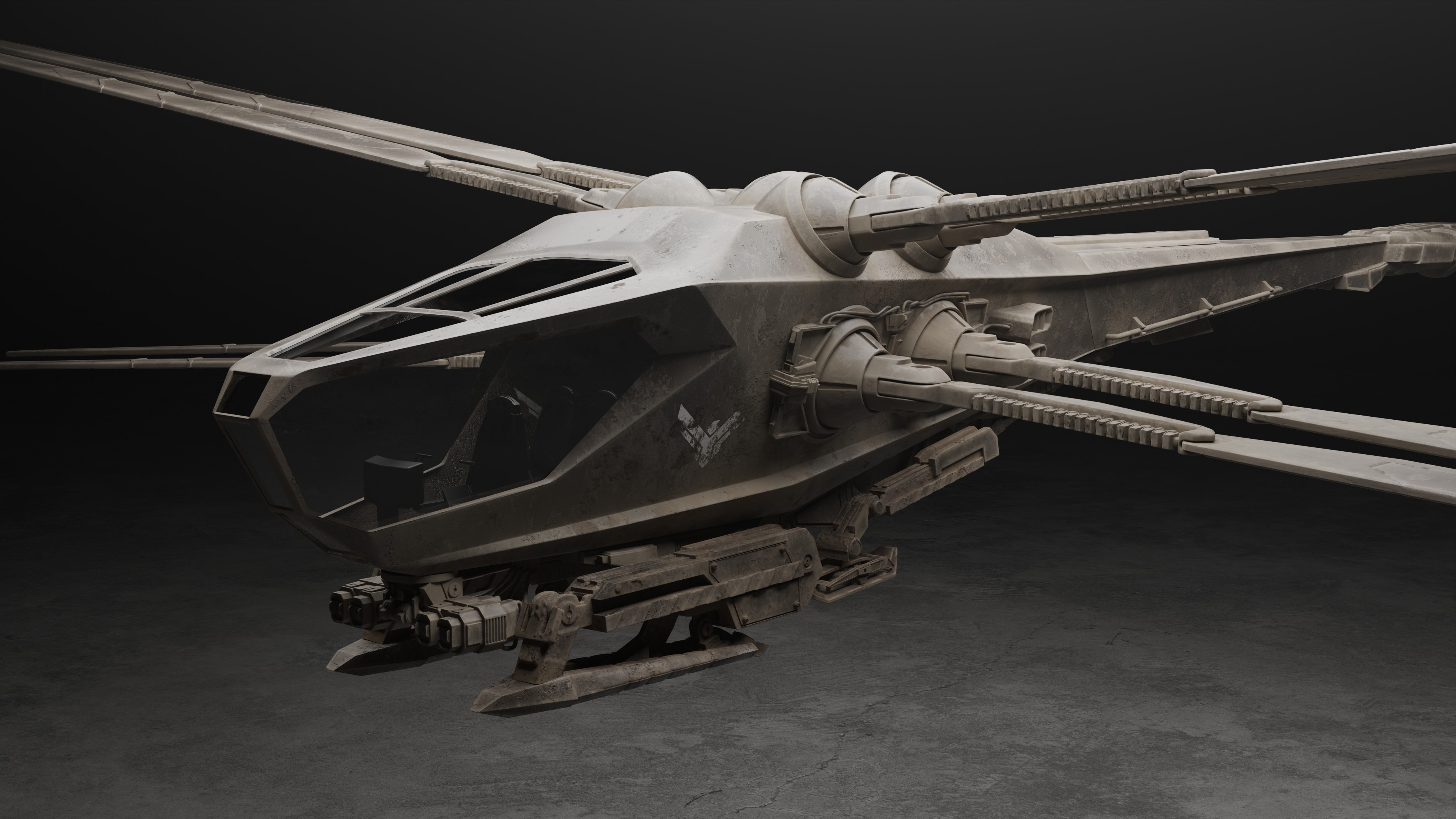 모래 언덕 오르니톱터 3D 모델 - TurboSquid 2223356