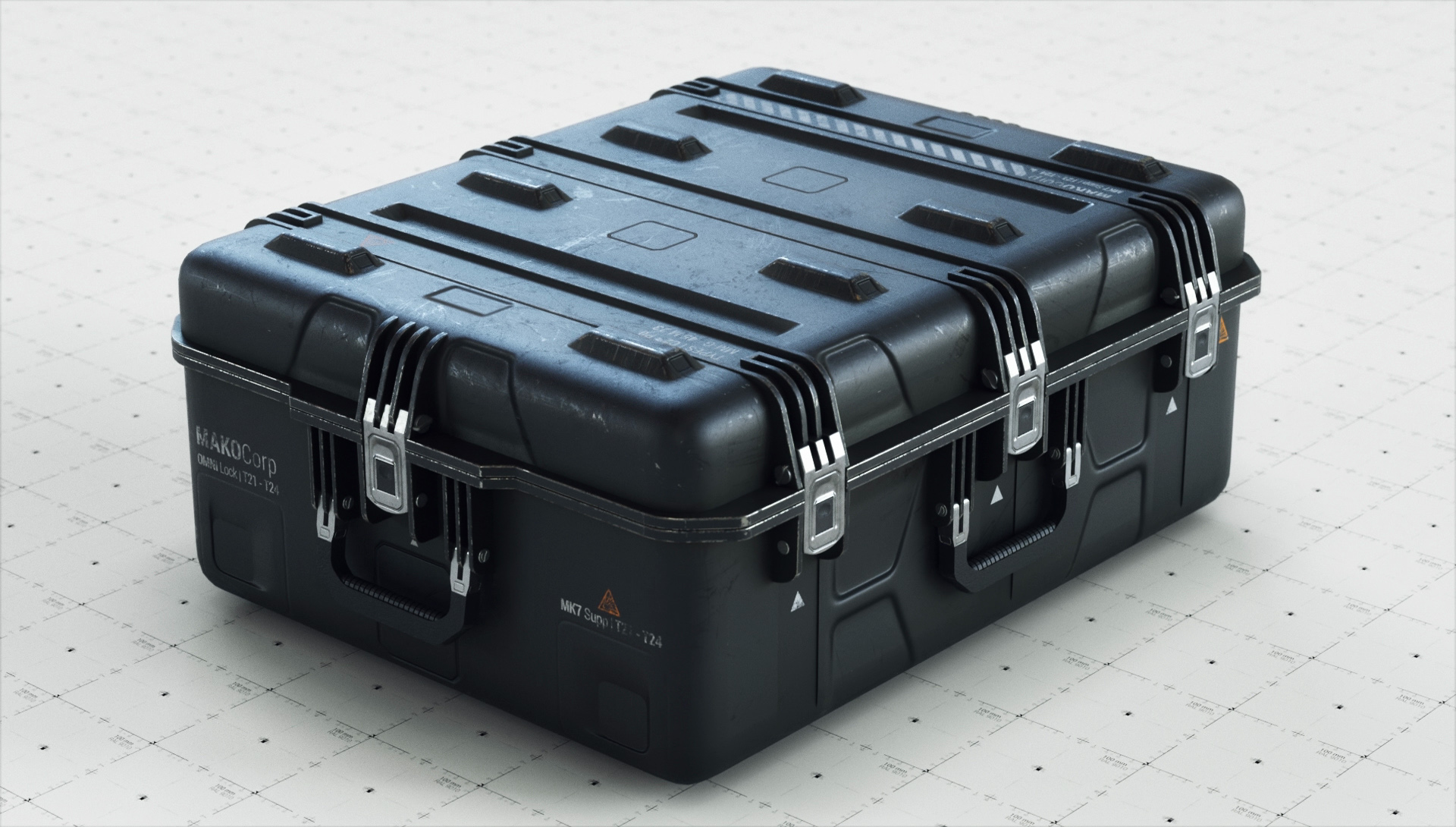 3D gun boxes scifi - - TurboSquid 1254805