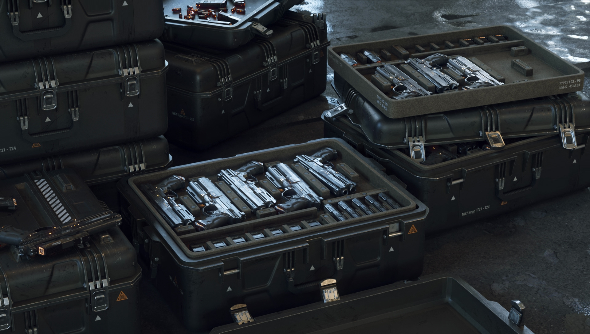 3D gun boxes scifi - - TurboSquid 1254805