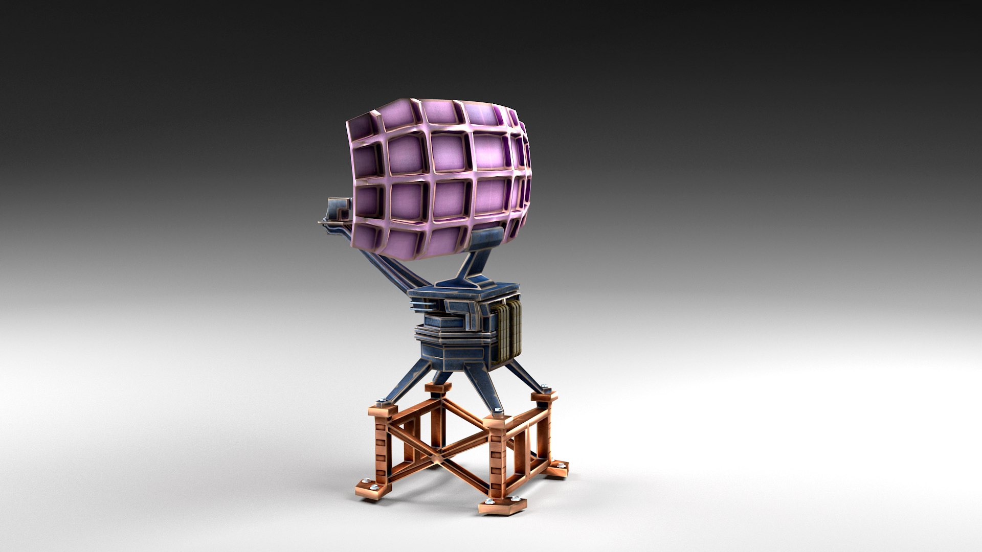Cartoon Radar Antenna 3ds