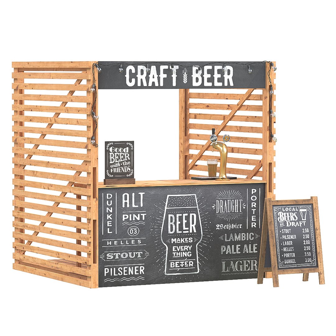 Beer Stand 3D Model - TurboSquid 1432874