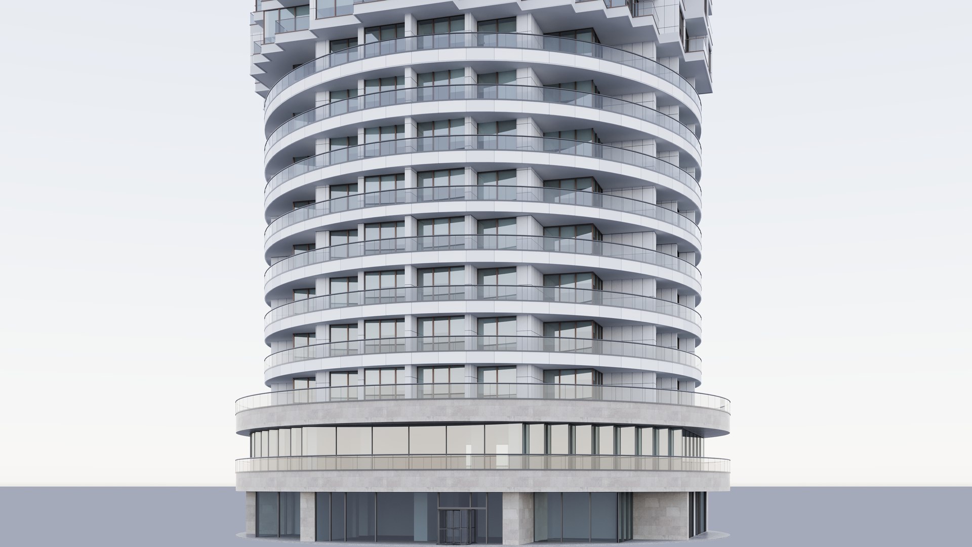 3D One Park Drive Building Canary Wharf - TurboSquid 2327569