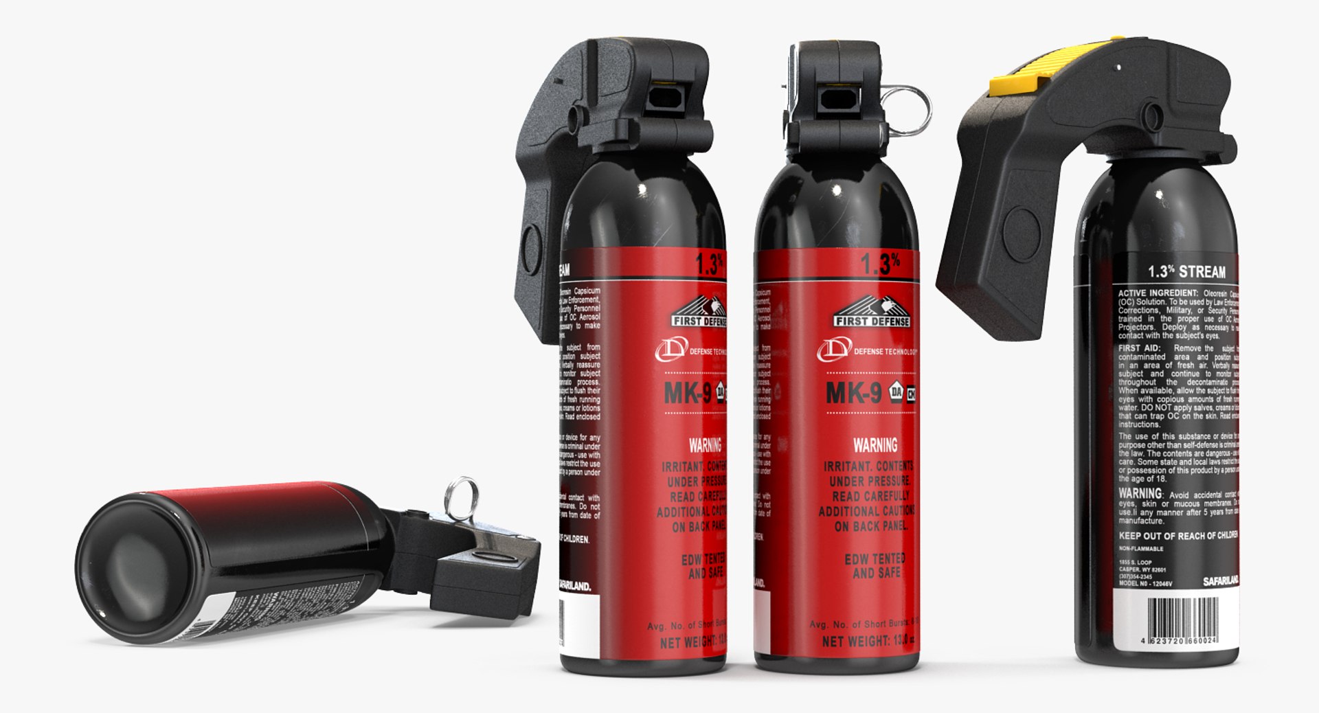 3d Police Pepper Spray Model