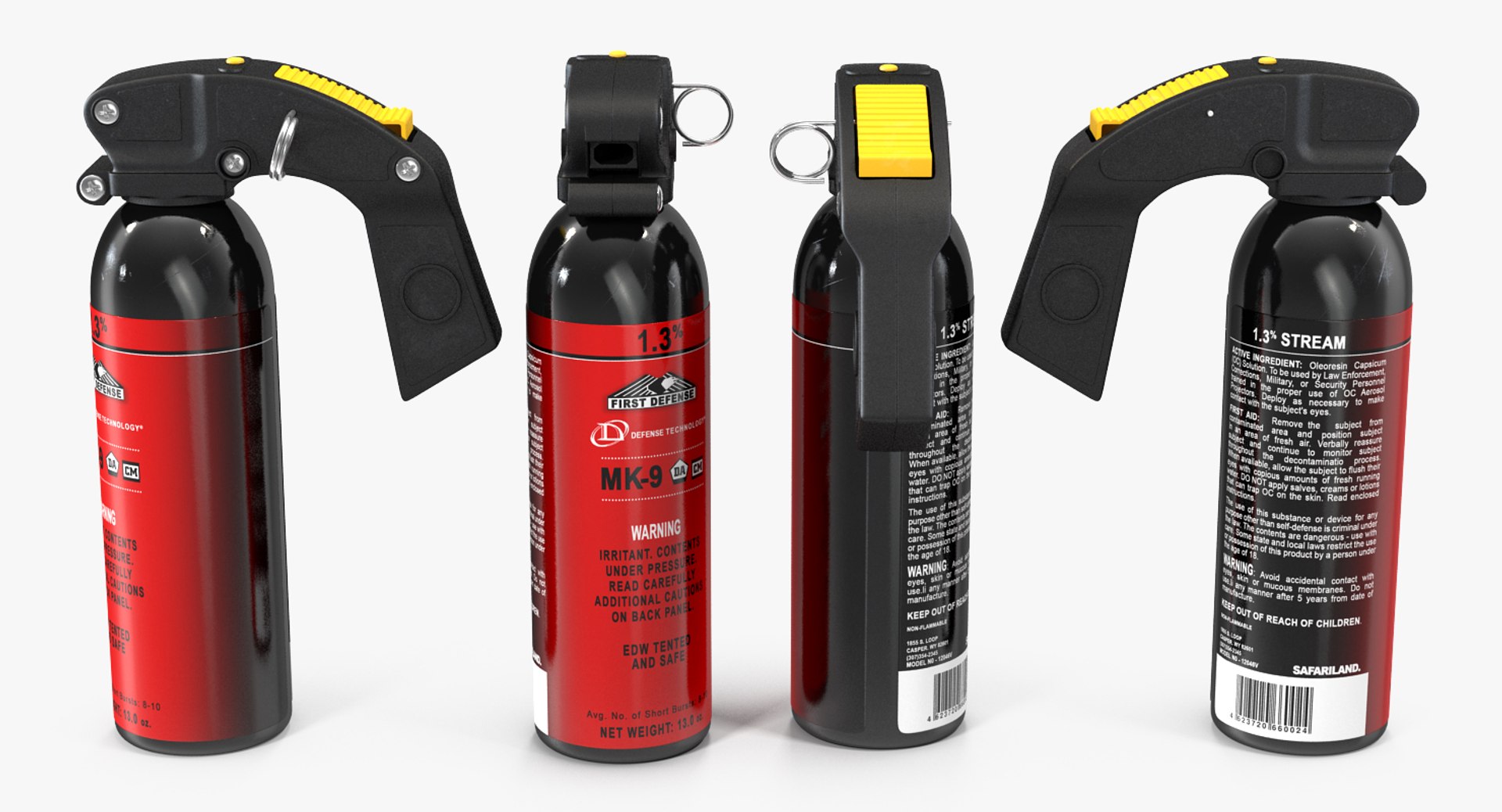 3d Police Pepper Spray Model