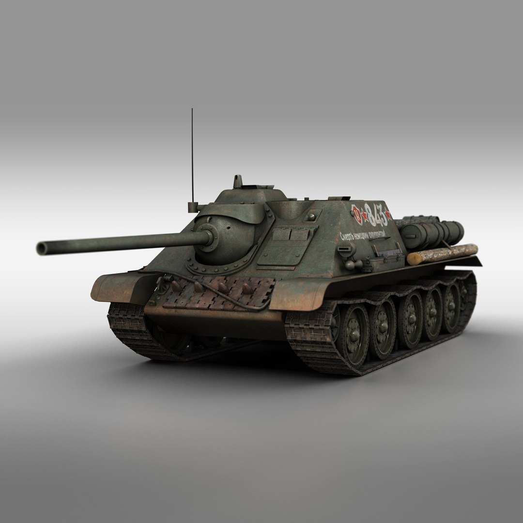 Su-85 - Self-propelled Gun 3D Model - TurboSquid 1493345