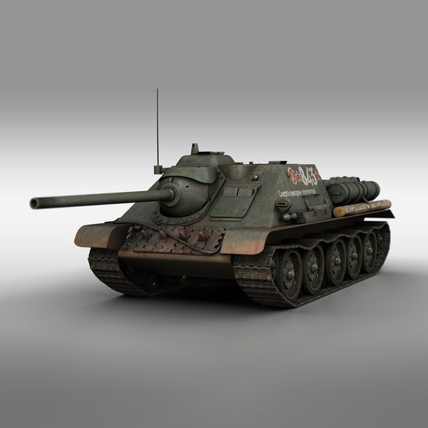Su-85 - self-propelled gun 3D model - TurboSquid 1493345
