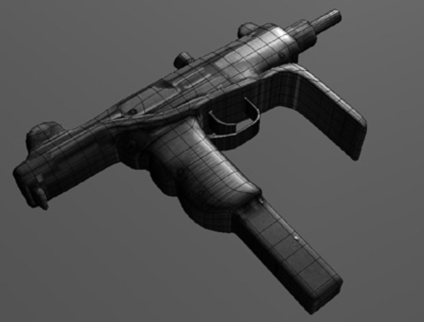 3d Model Mini Uzi